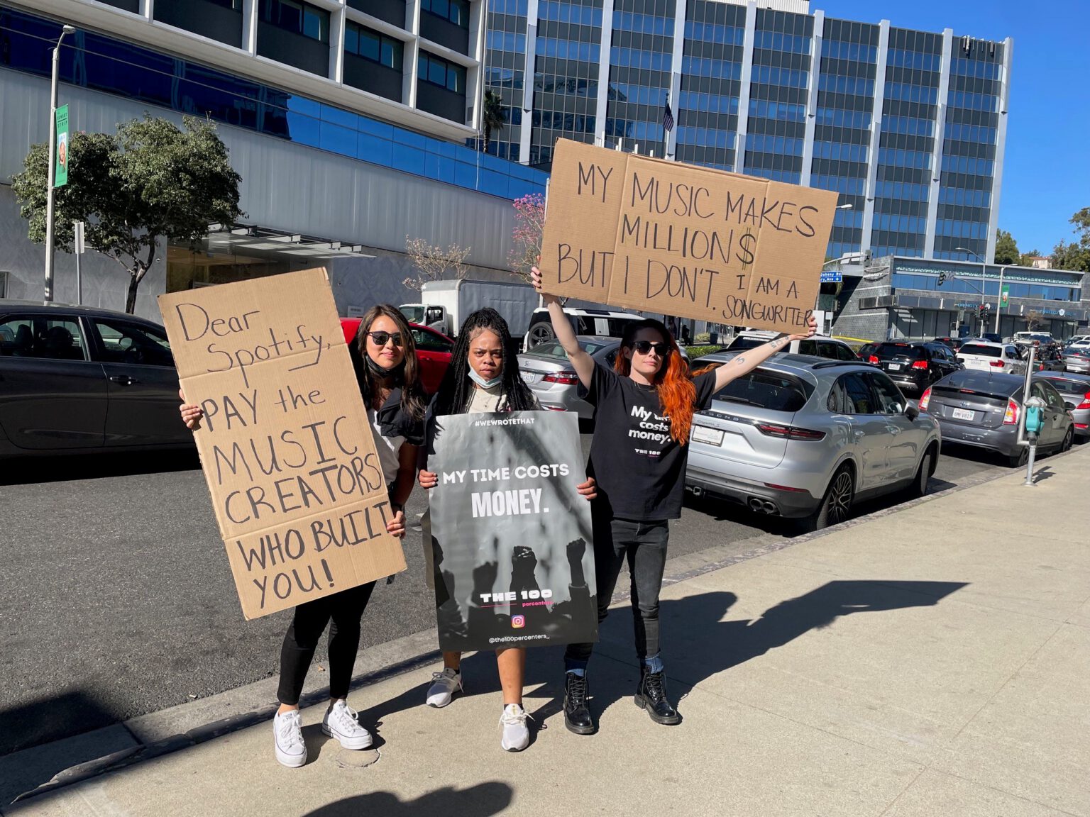 Here's a reporter's take on the LA Spotify protest led by hit-writing ...